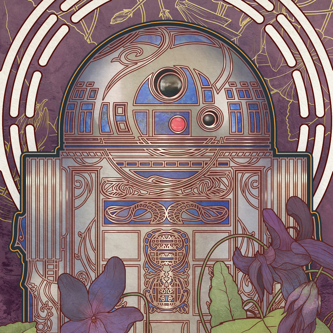 ArtStation - Art Nouveau R2-D2