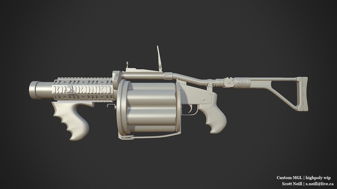 ArtStation - Custom MGL Highpoly