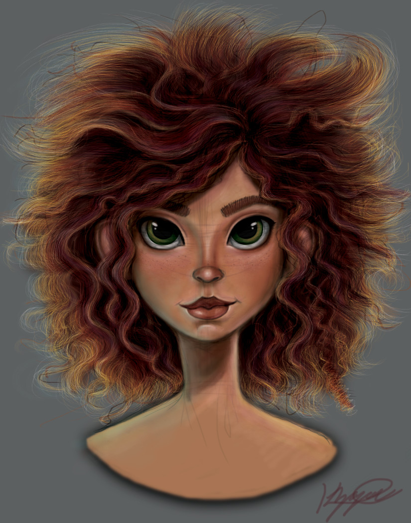 ArtStation - Hair Study / concept art