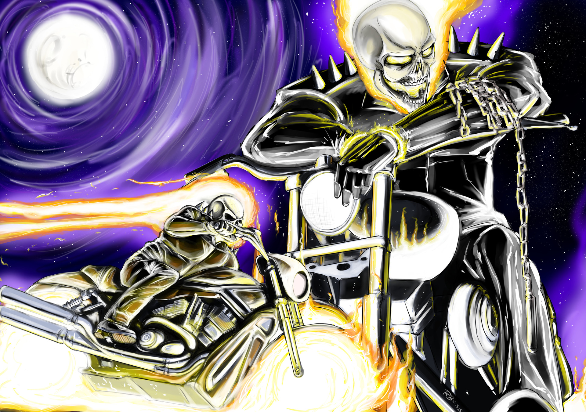 ArtStation - Ghost Rider spread