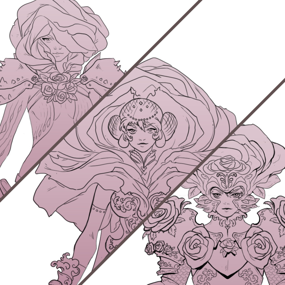 ArtStation - Rose Warriors