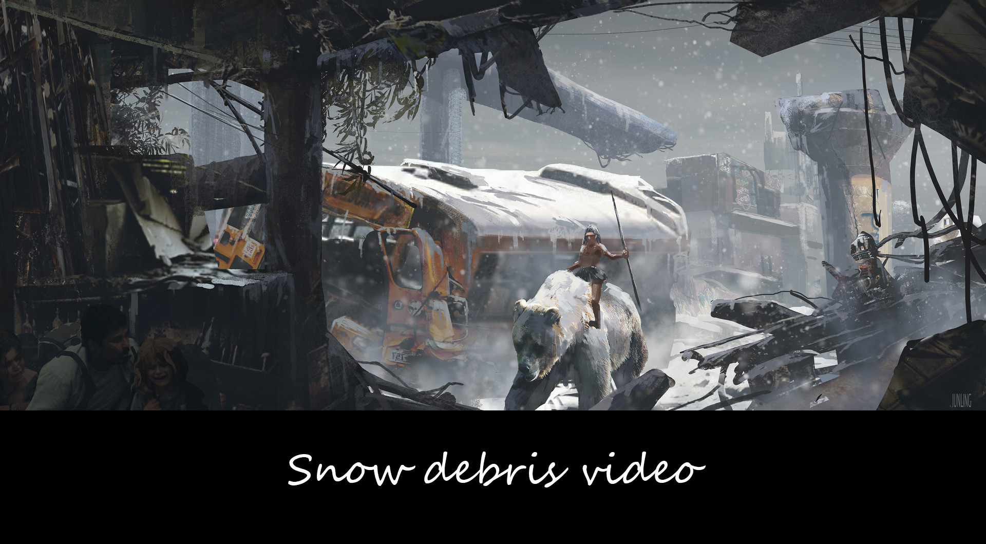ArtStation - Snow debris video