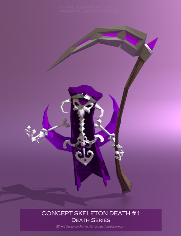 ArtStation - Concept Skeleton Death #1
