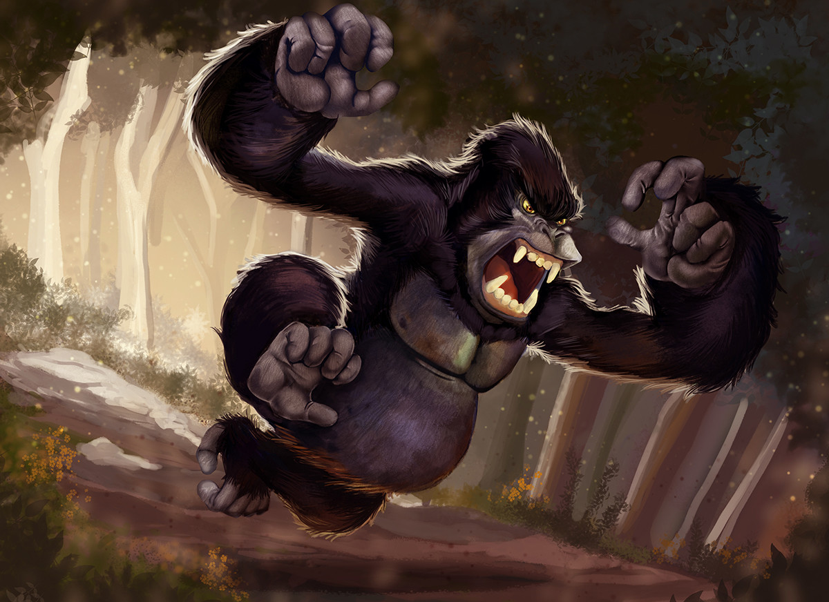 ArtStation - Angry monkey