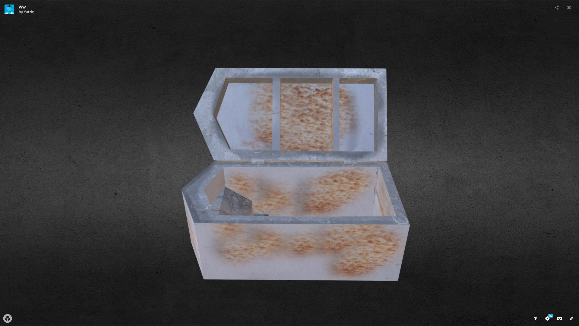 ArtStation - Textured Low Poly Fridge (little bit of distortion)