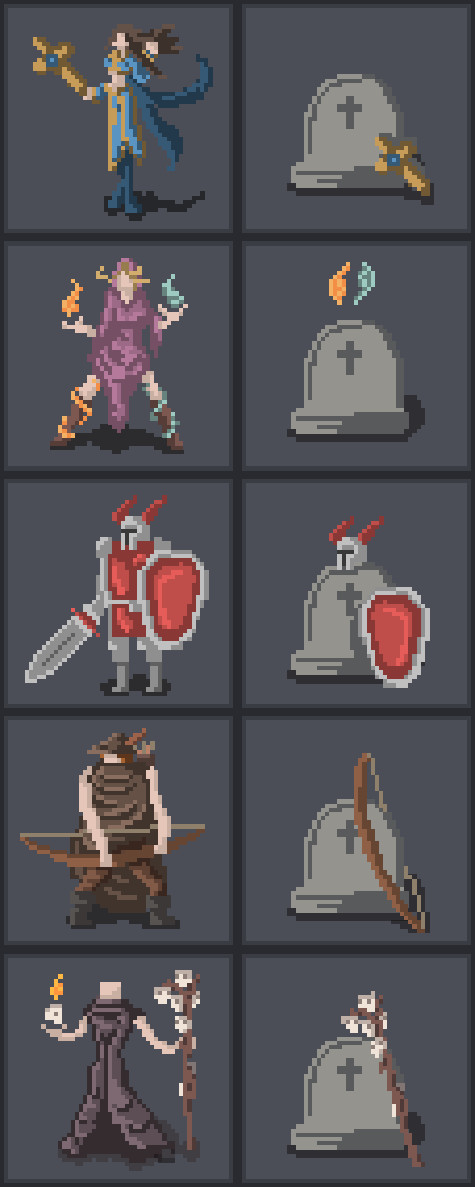 ArtStation - Pixel art for cardboard game