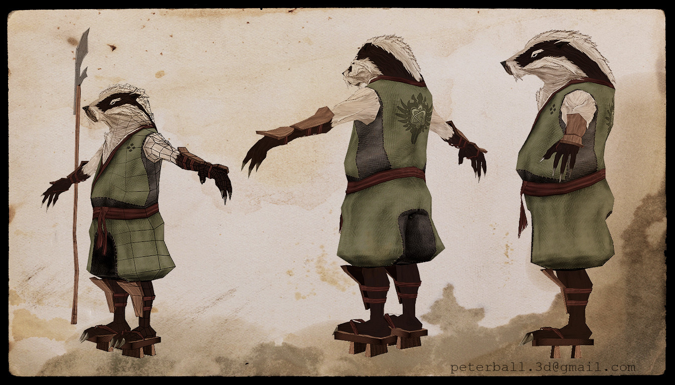 ArtStation - Badger warrior