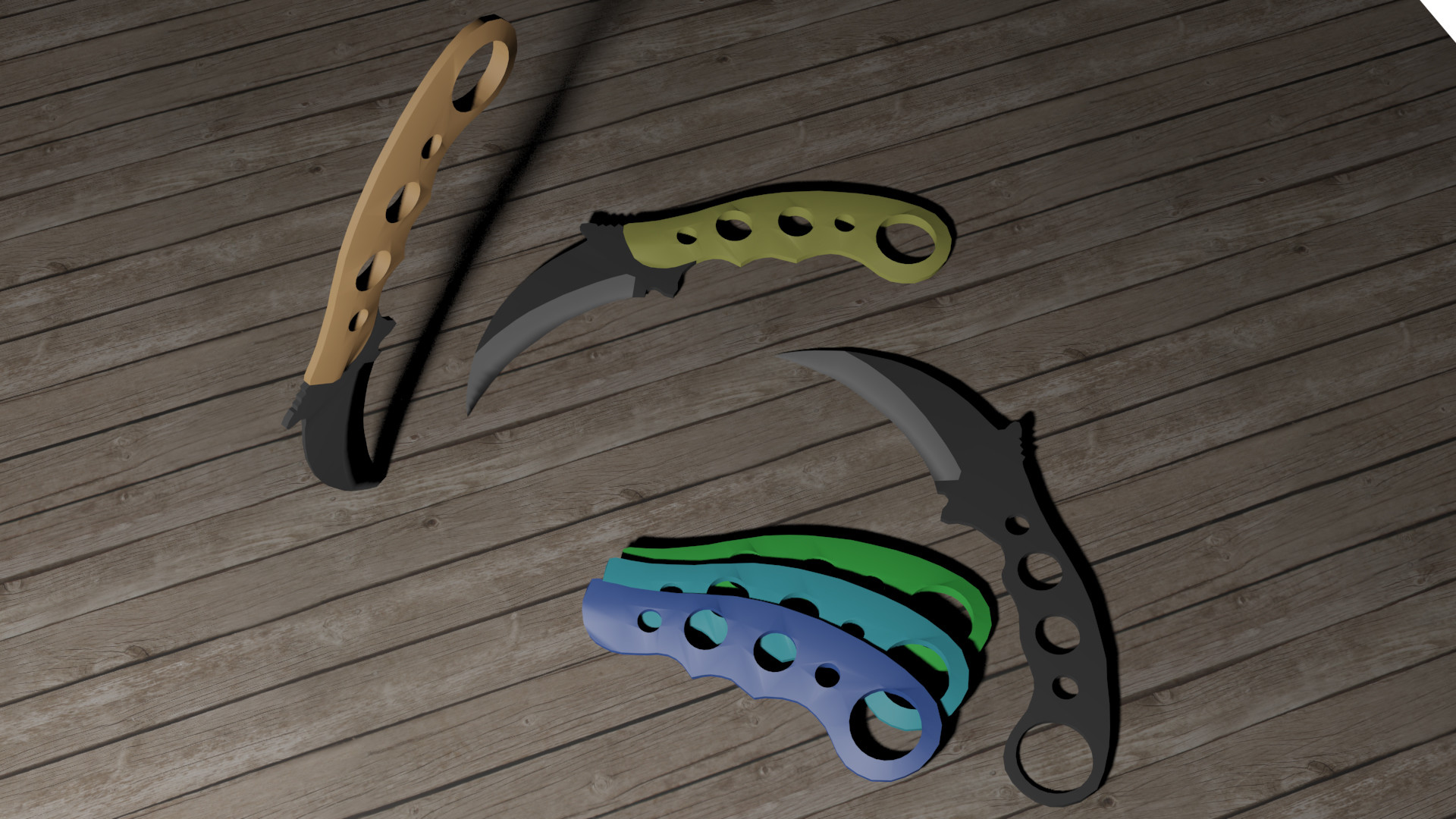 ArtStation - Karambit Knife Low Poly