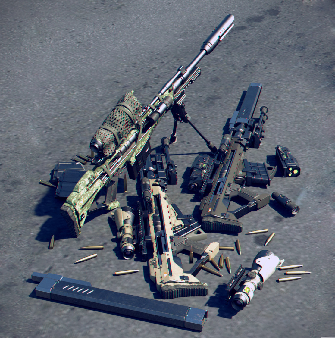 ArtStation - Sniper rifle