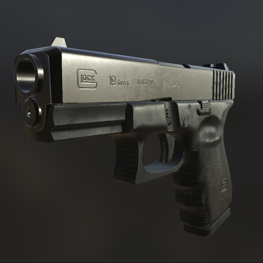 ArtStation - Glock 19 - Game Asset