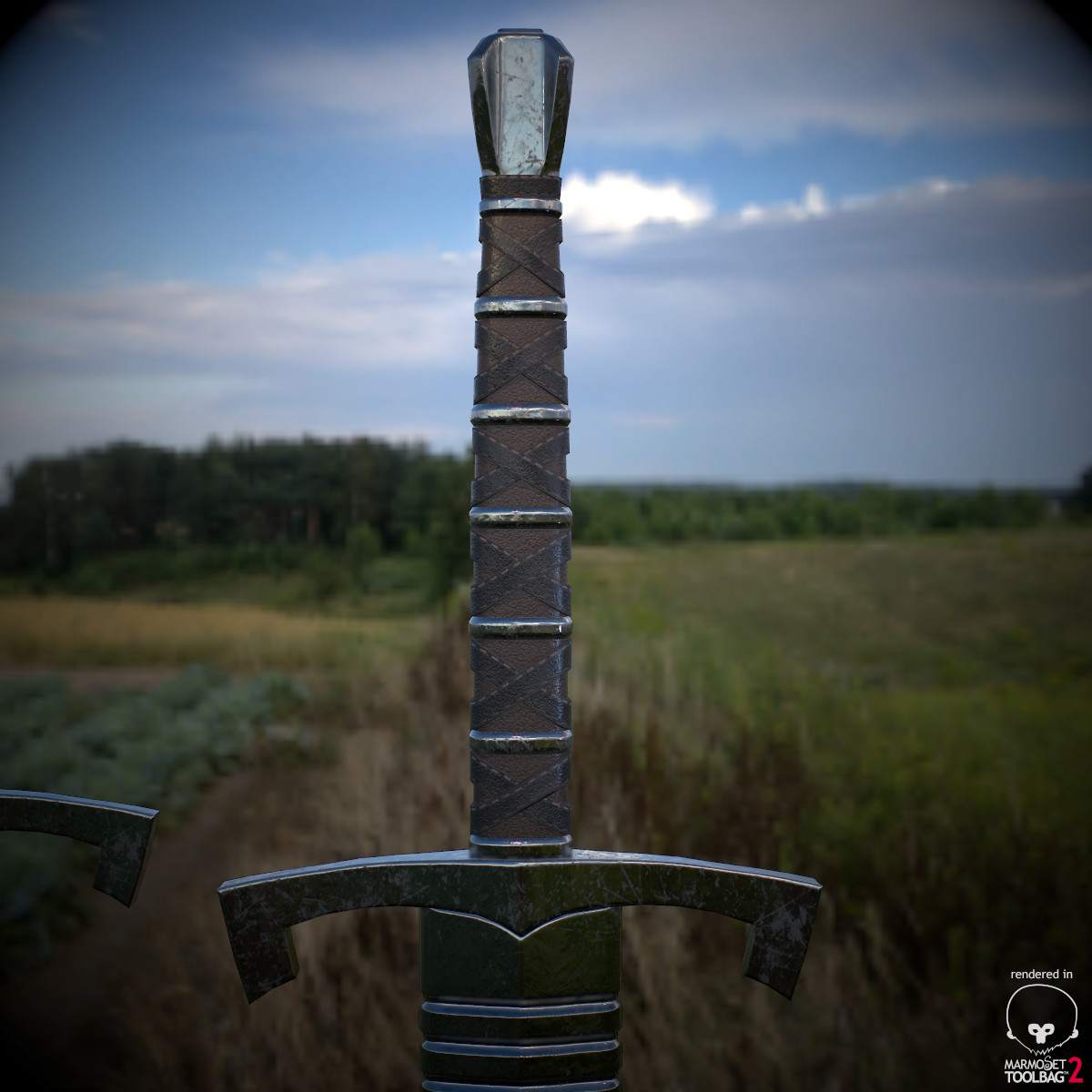 ArtStation - Long Sword with sheath Game Model