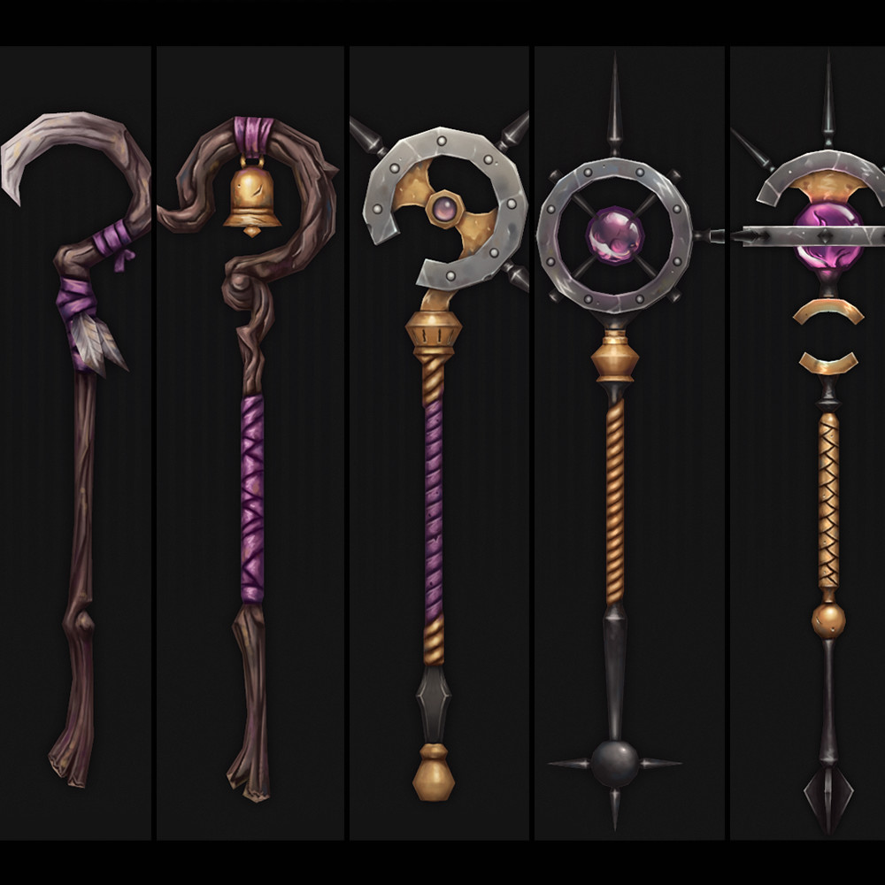 ArtStation - Curse Staves - Get Wrecked