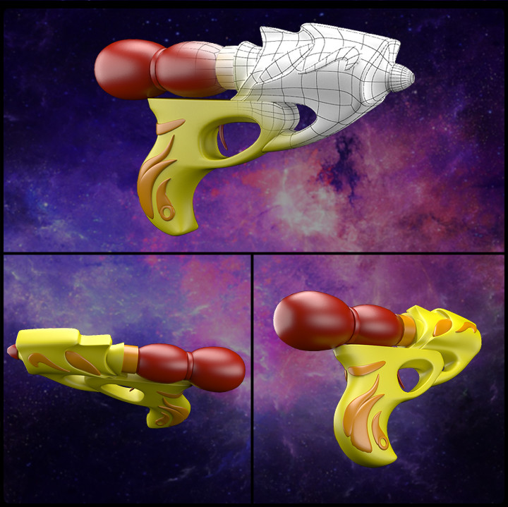 ArtStation - Cartoon Space Gun