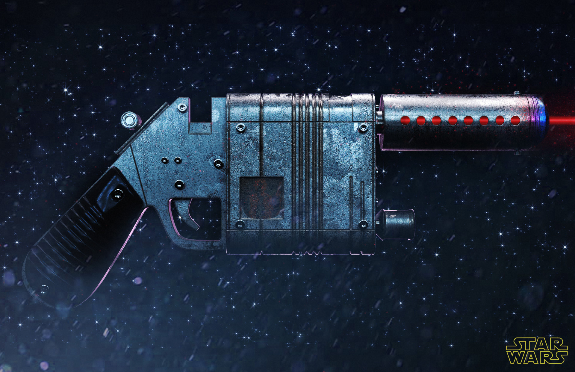 ArtStation - Rey's Gun Blaster - Star Wars
