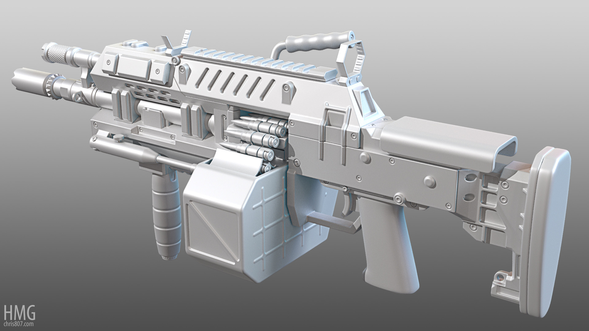 ArtStation - Sci Fi HMG | HP