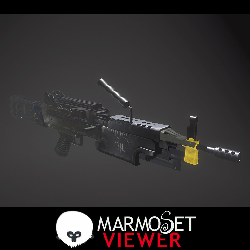 ArtStation - M249 Paratrooper Machine Gun