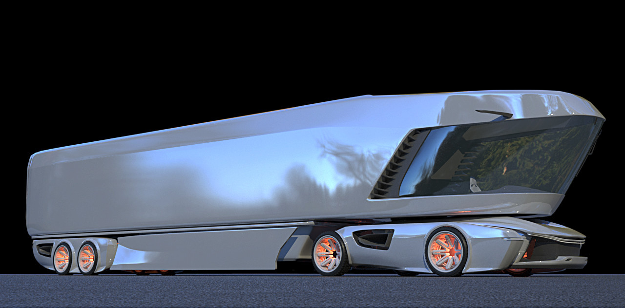 ArtStation - Concept project of futuristic truck "Kamaz-2031"