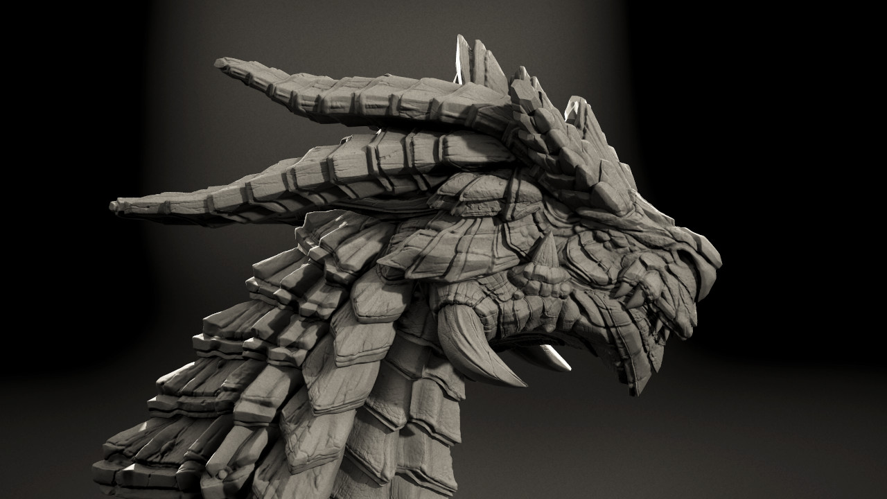 ArtStation - Dragon Head