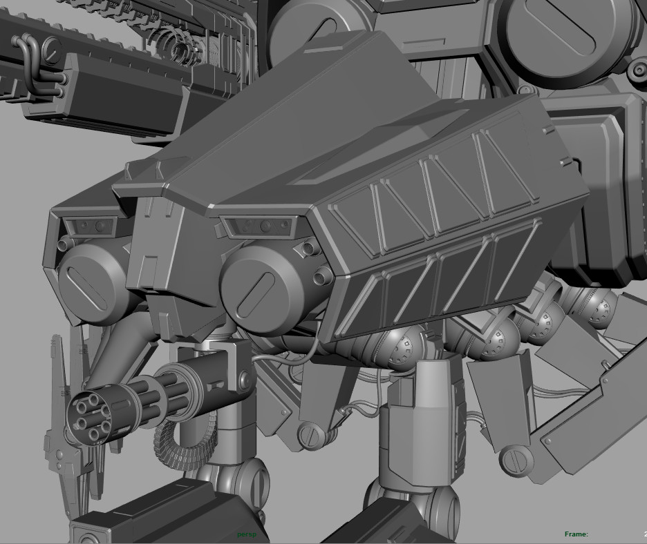 ArtStation - Killer Crab Robot Tank - Model