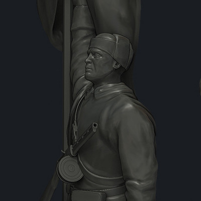 ArtStation - Soviet Soldier Statue