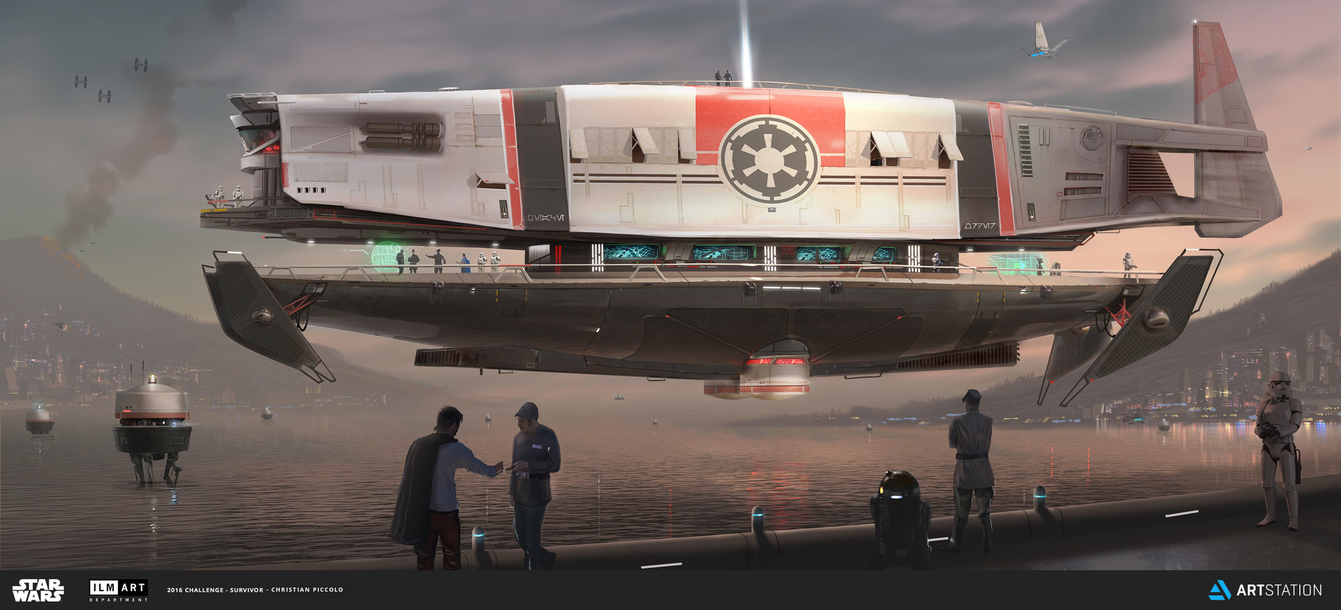 Christian A Piccolo Concept Art - Star Wars-ILM Challenge-Imperial Sail ...