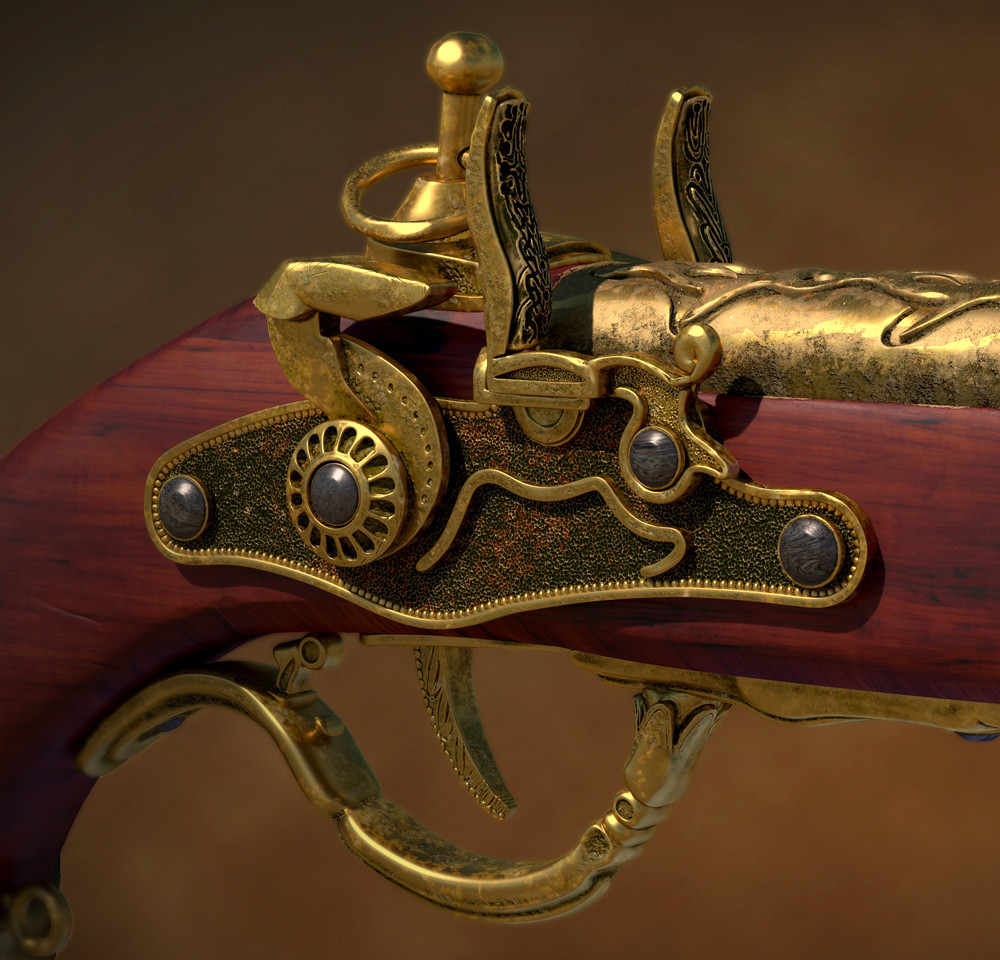 ArtStation - Gold Musket