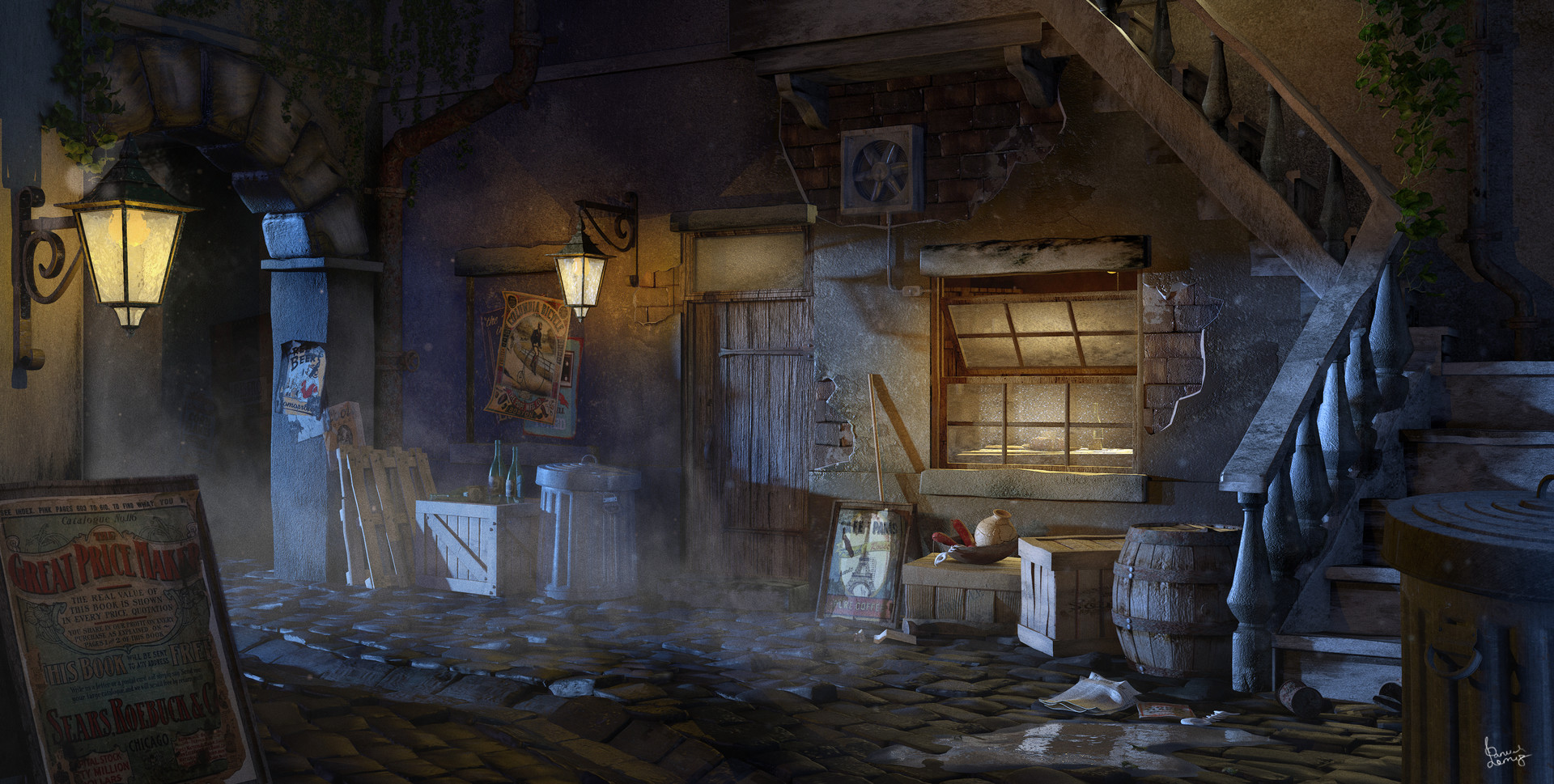 ArtStation - Night Alley