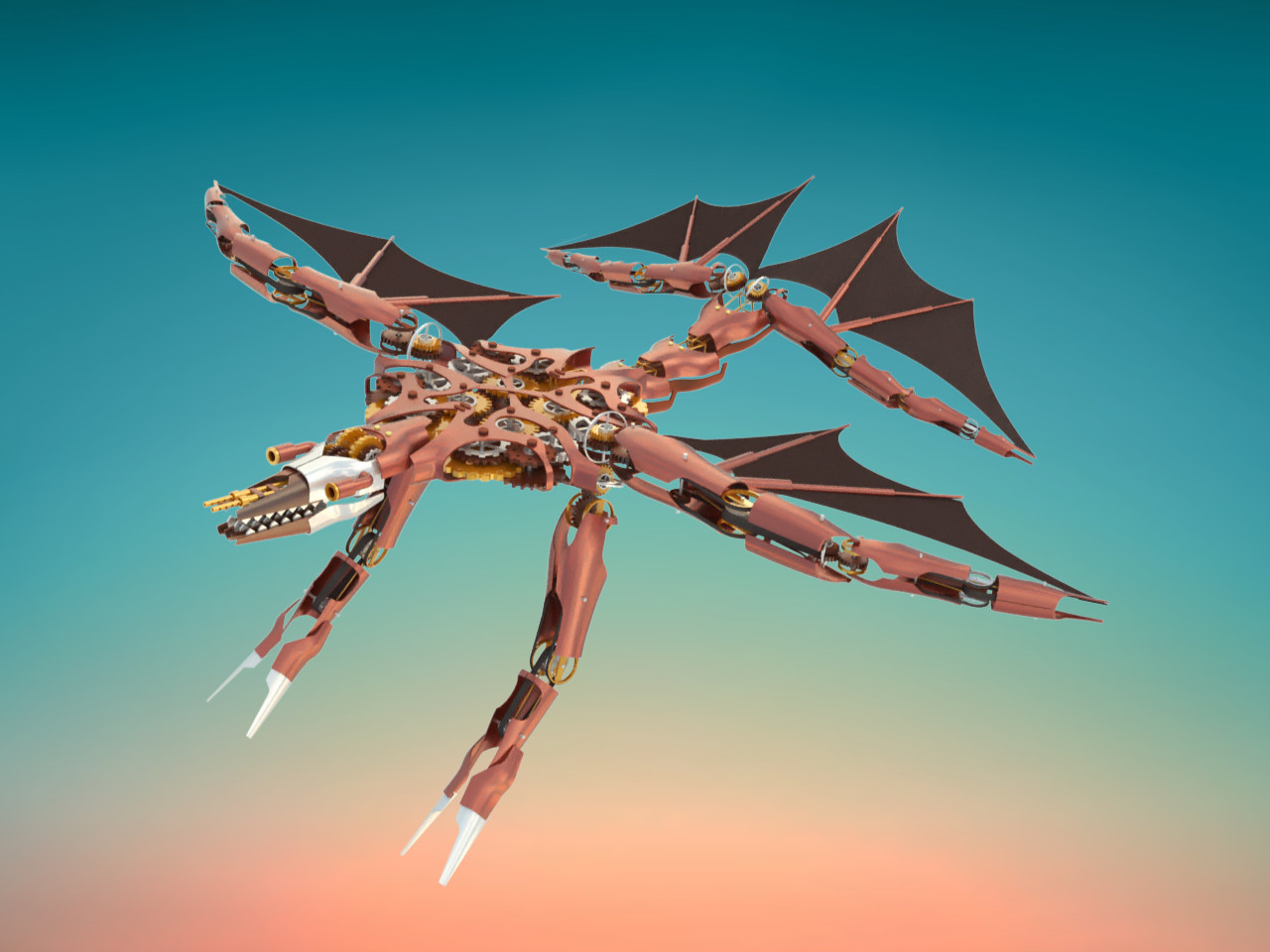 ArtStation - Clockwork Dragon