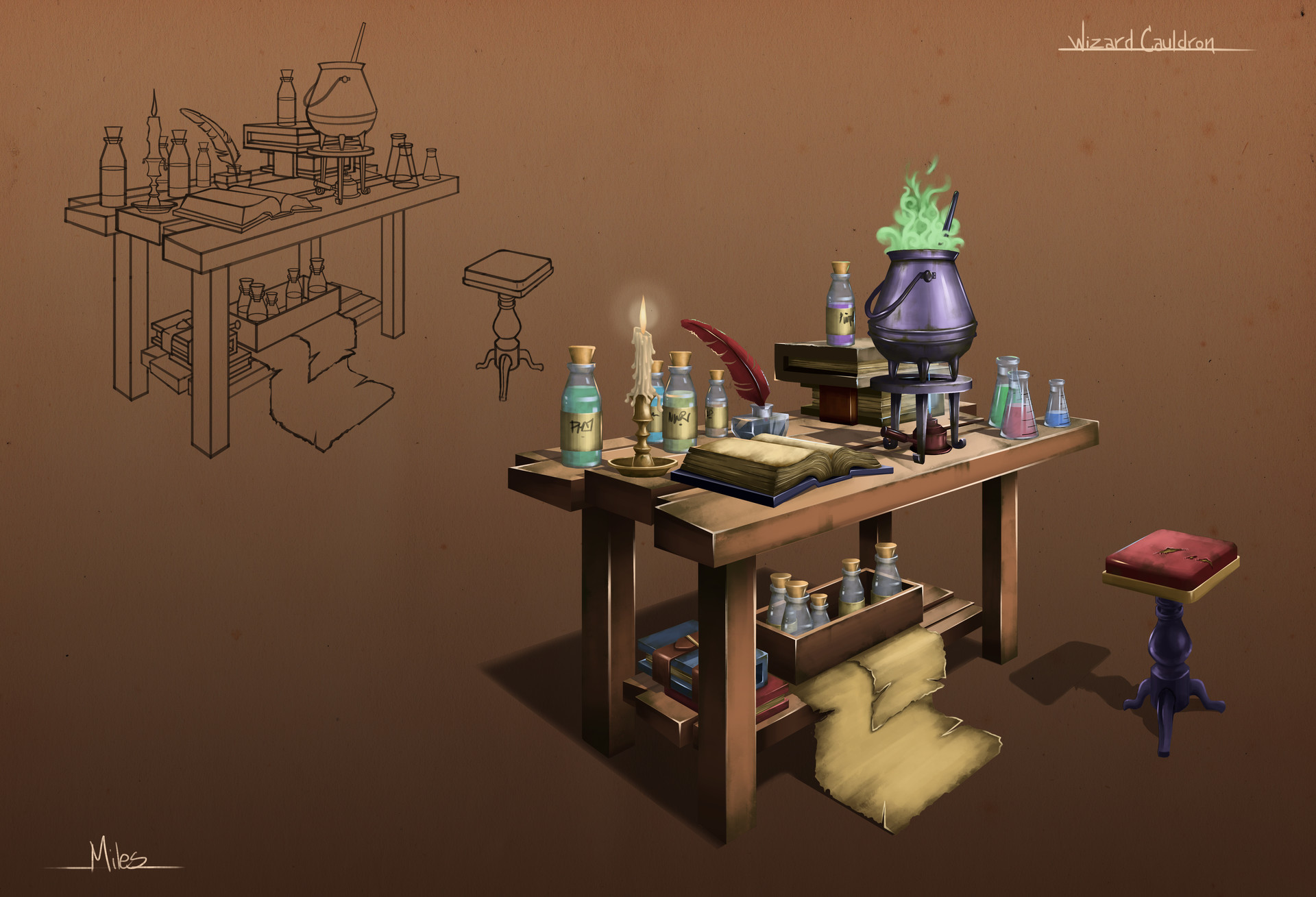 ArtStation - Wizard Props