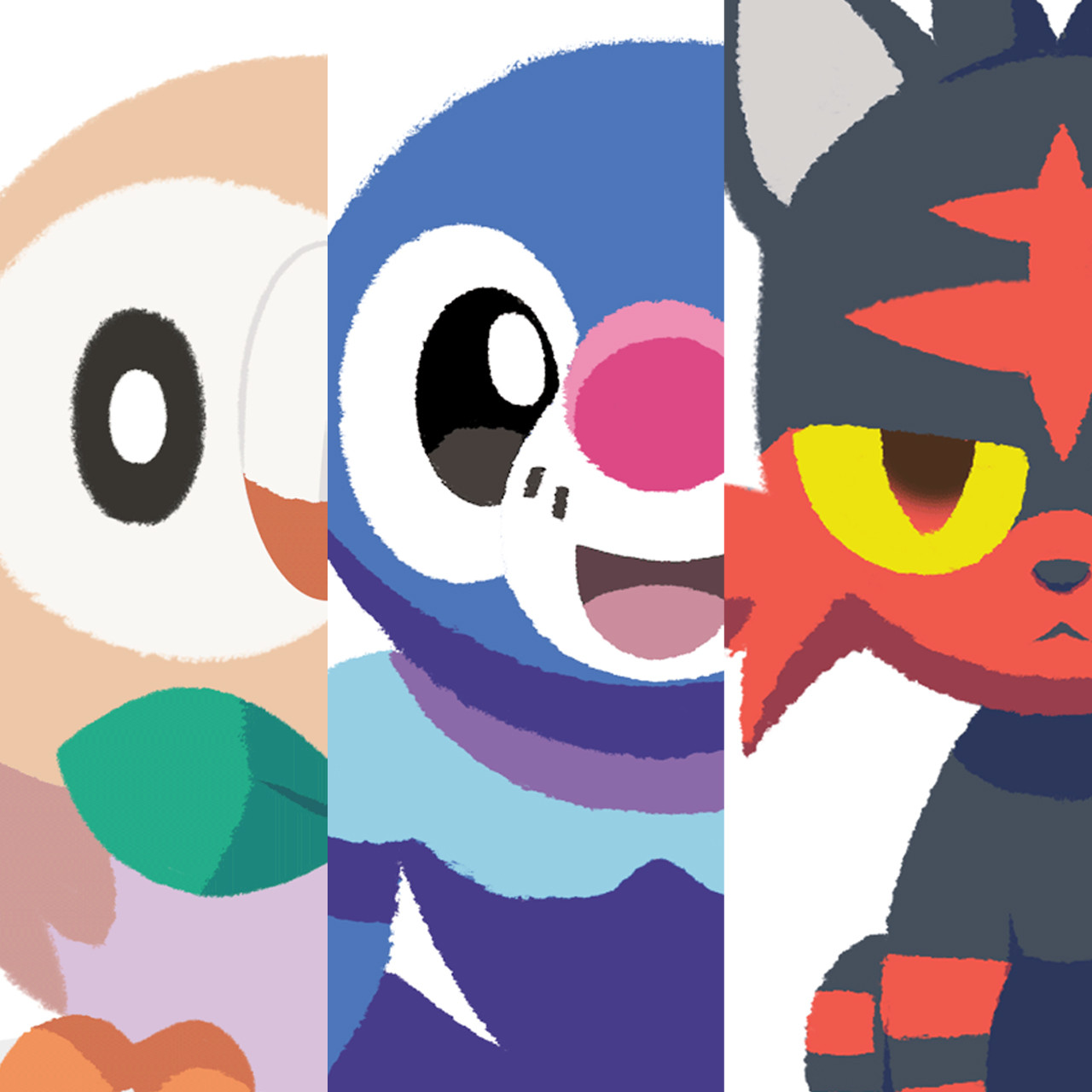 ArtStation - Alola Starters, Ian Barreto