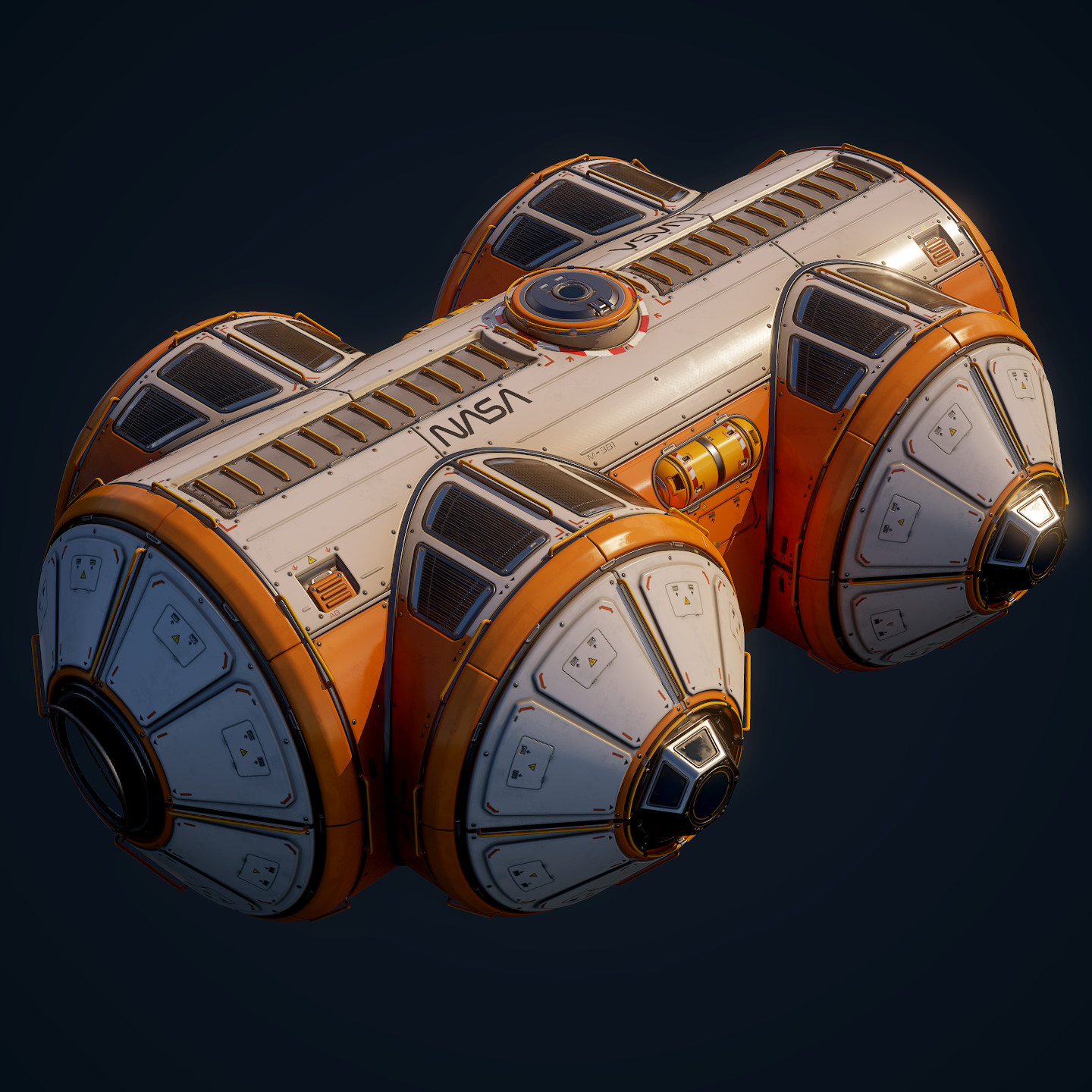 ArtStation - Interplanetary/Orbiting Transfer Station - Habitation Module