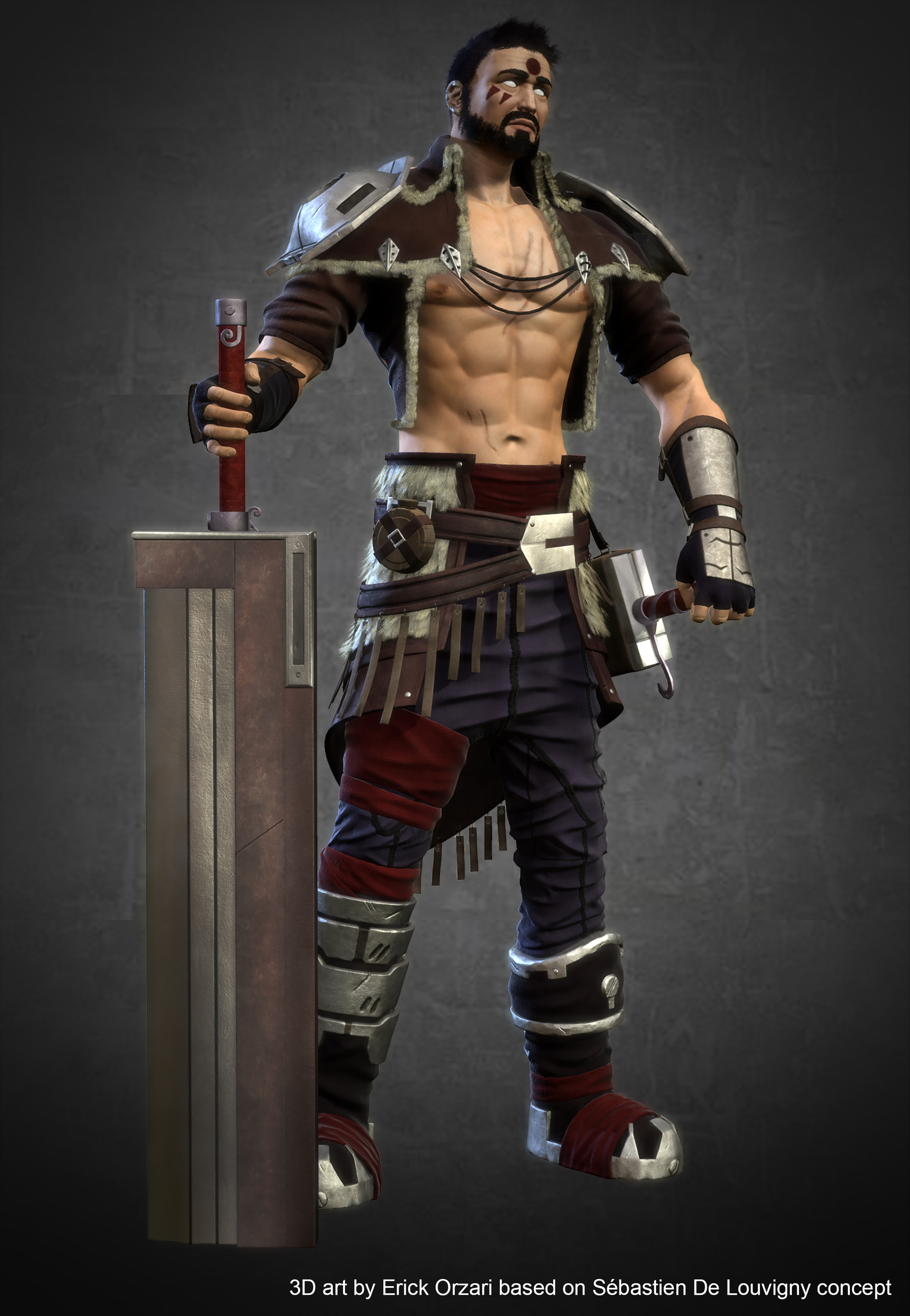 ArtStation - Guy With a Big Sword - 3D Art, Erick Orzari