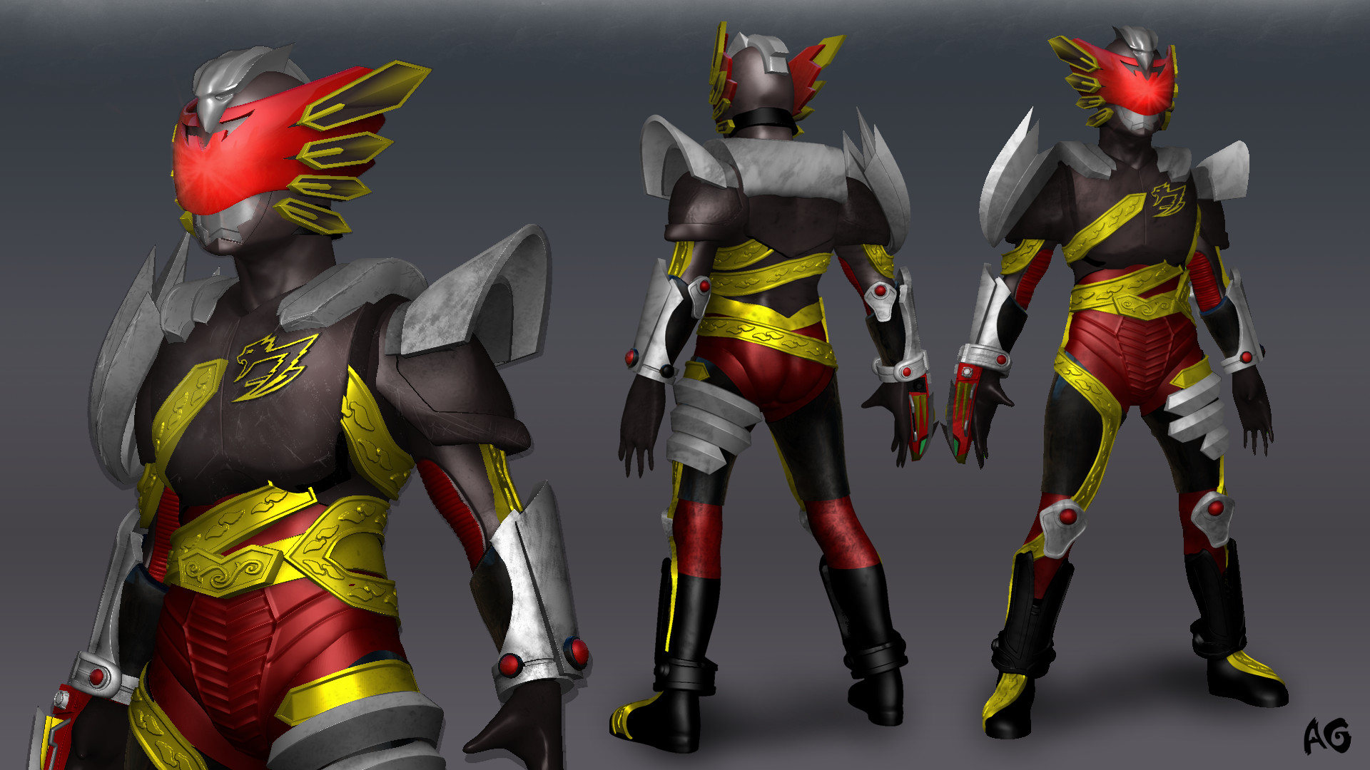 ArtStation - Dark Flame Custom, Satria Garuda Bima-X Fan Art