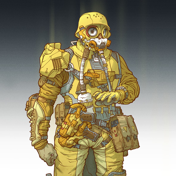 ArtStation - Post-apocalyptic soldiers and cyborgs