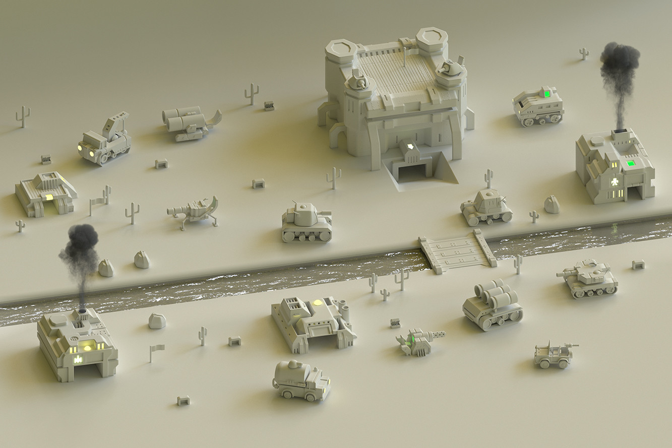 ArtStation - 3D reimagination of "Z" (video game 1996)