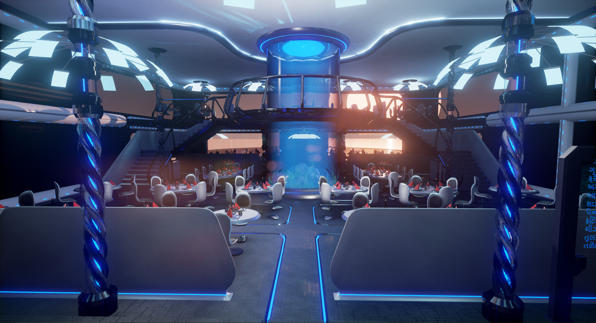 ArtStation - SciFi Restaurant - collaborative project