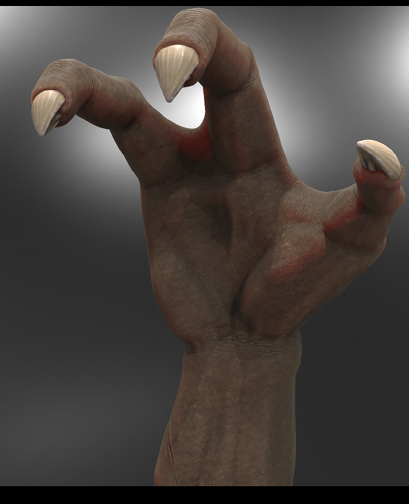 ArtStation - WIP. Alien hand.
