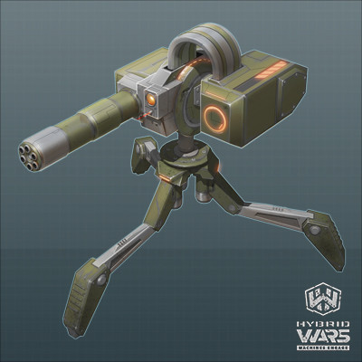 ArtStation - Hybrid wars - Support turrets concepts
