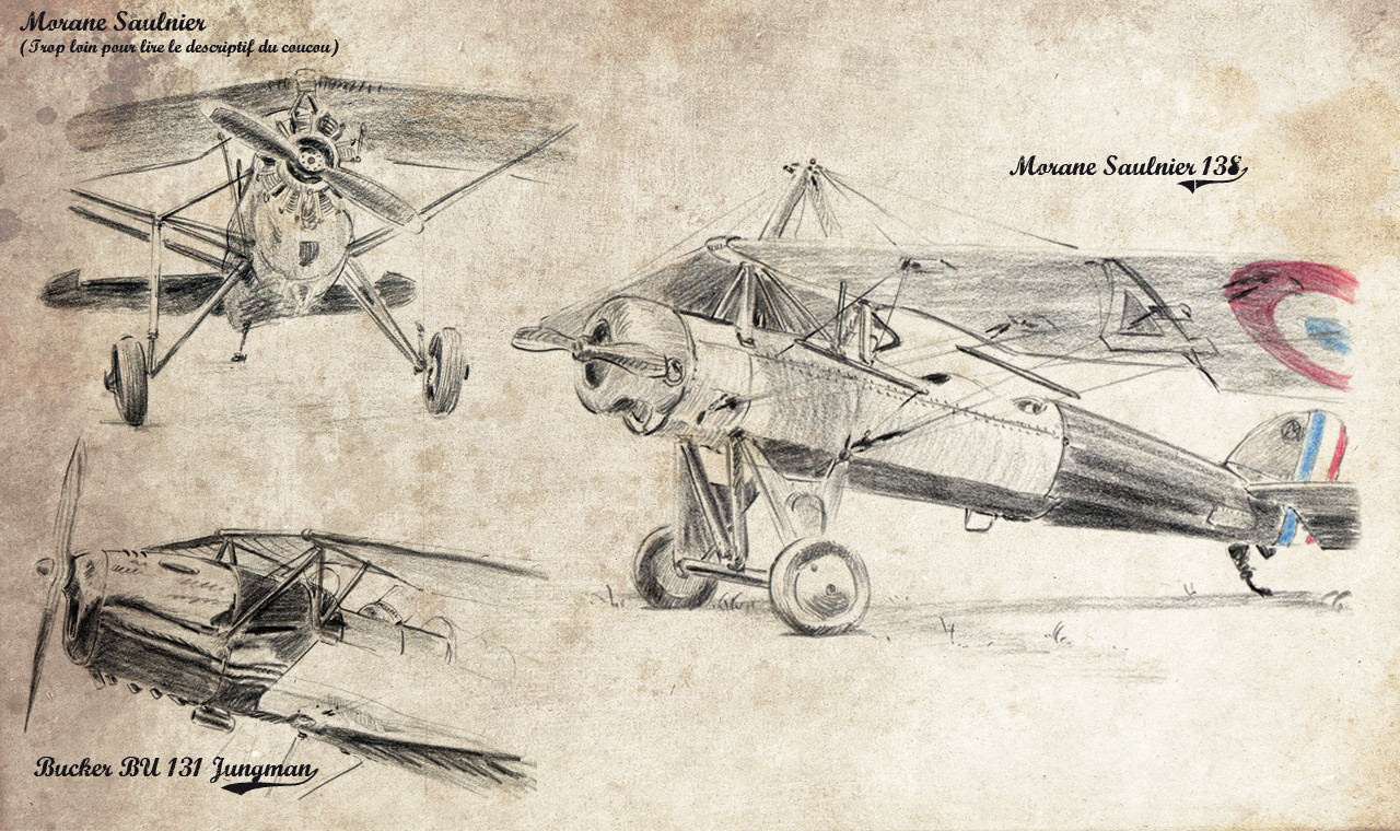 ArtStation - Warbirds sketches