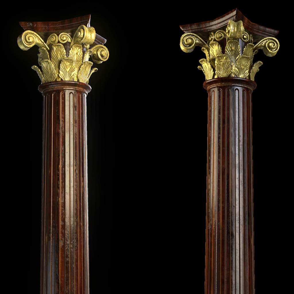 ArtStation - Art Deco Wood Column
