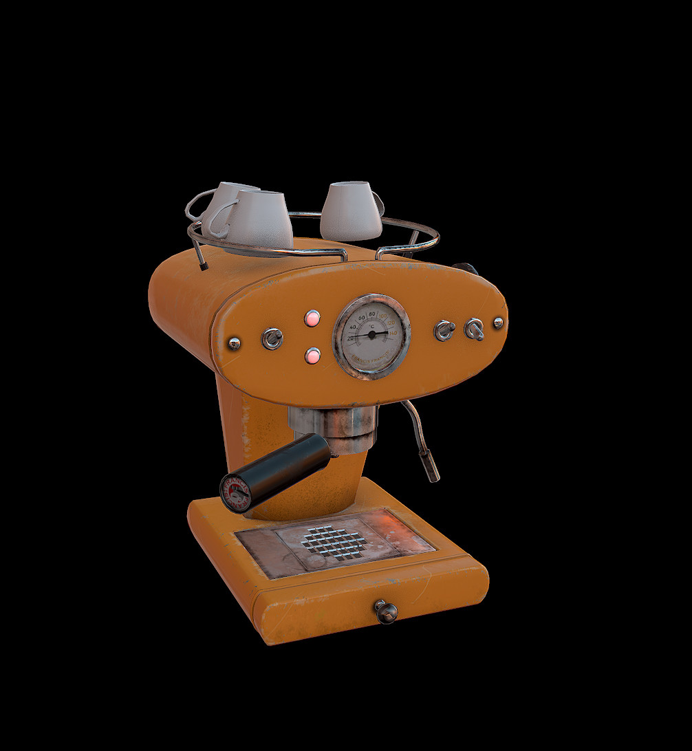 ArtStation - Espresso Machine for Game asset