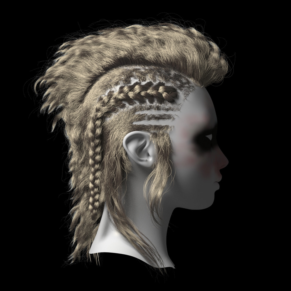 ArtStation - Mohawk and Braids