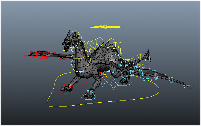 ArtStation - Dragon_Rigging