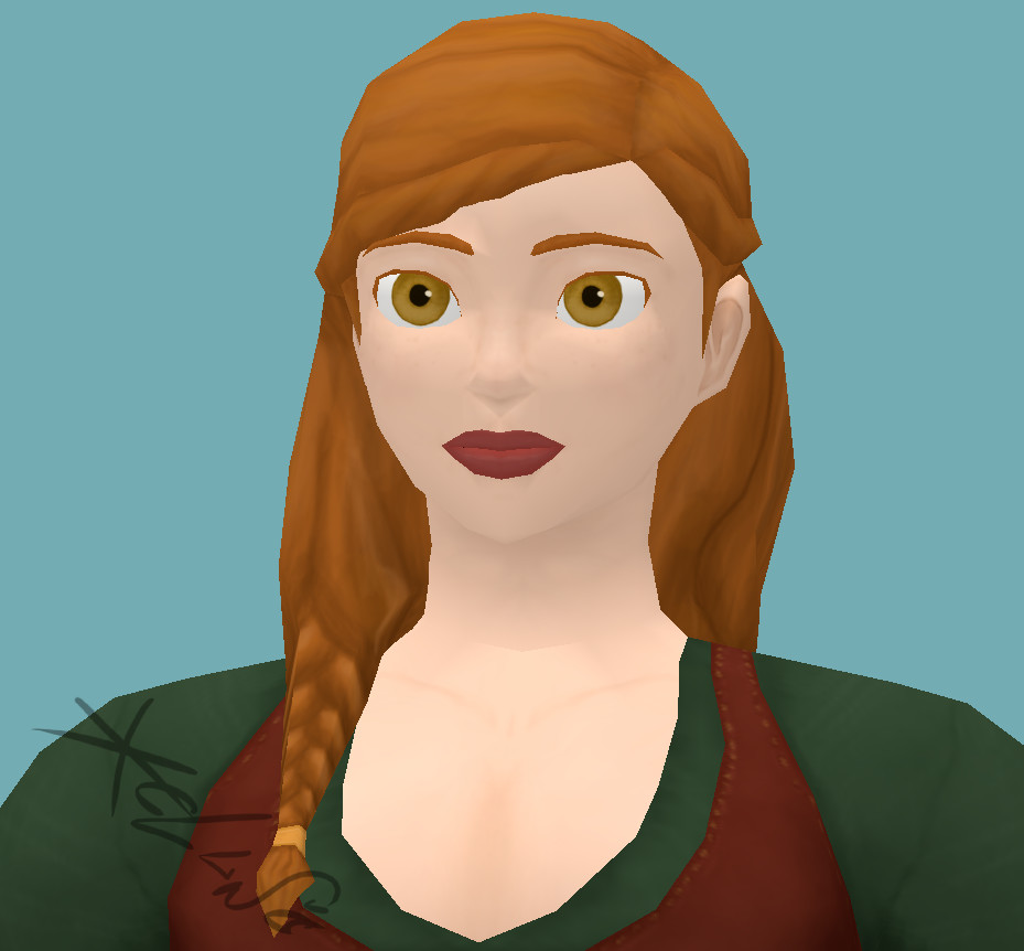 ArtStation - Low poly cartoon NPC female