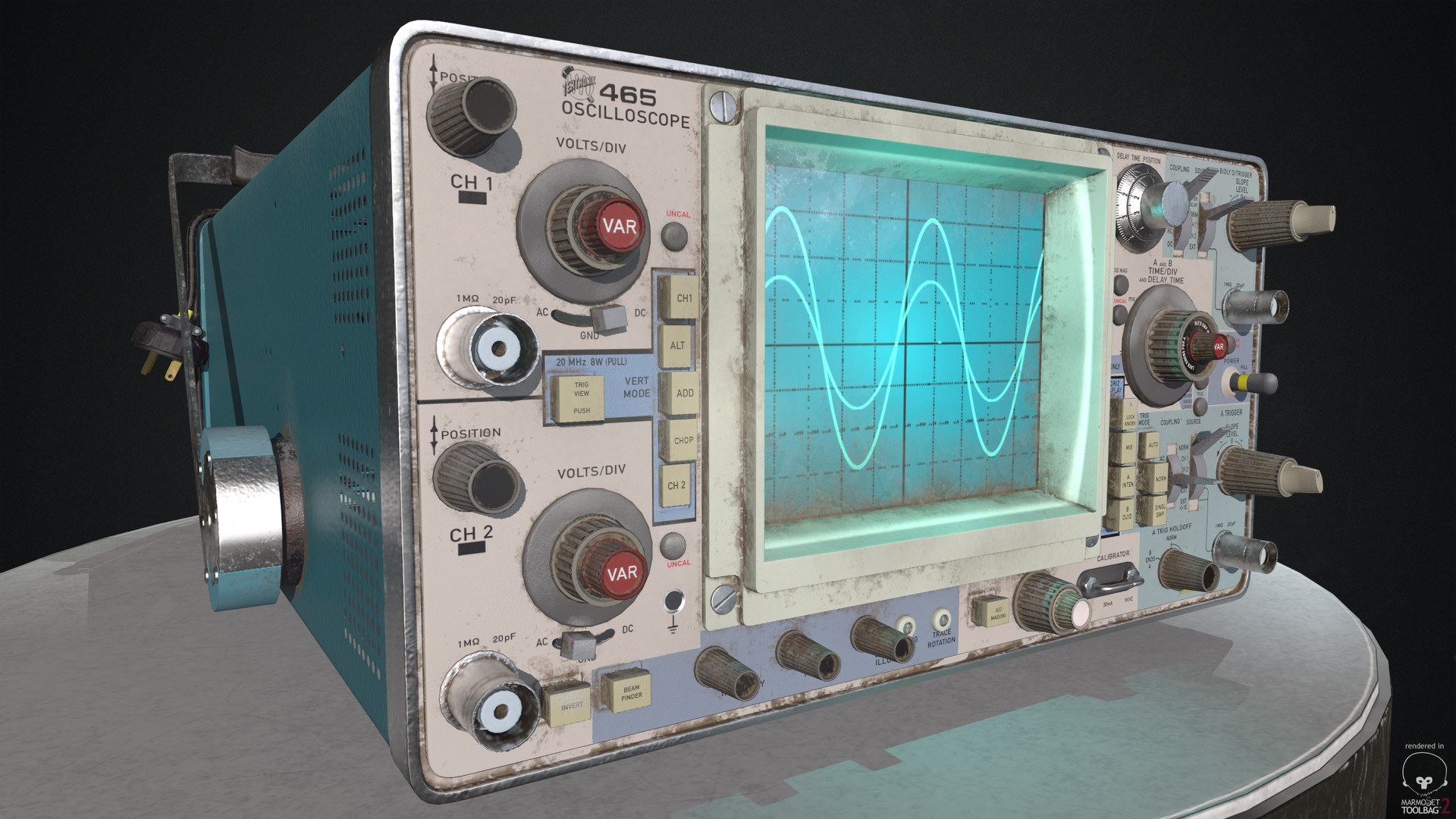 ArtStation - Tektronix 465 Oscilloscope