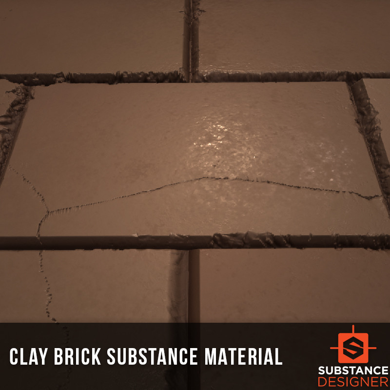 ArtStation - Procedural Clay Brick Substance, Blake Crane