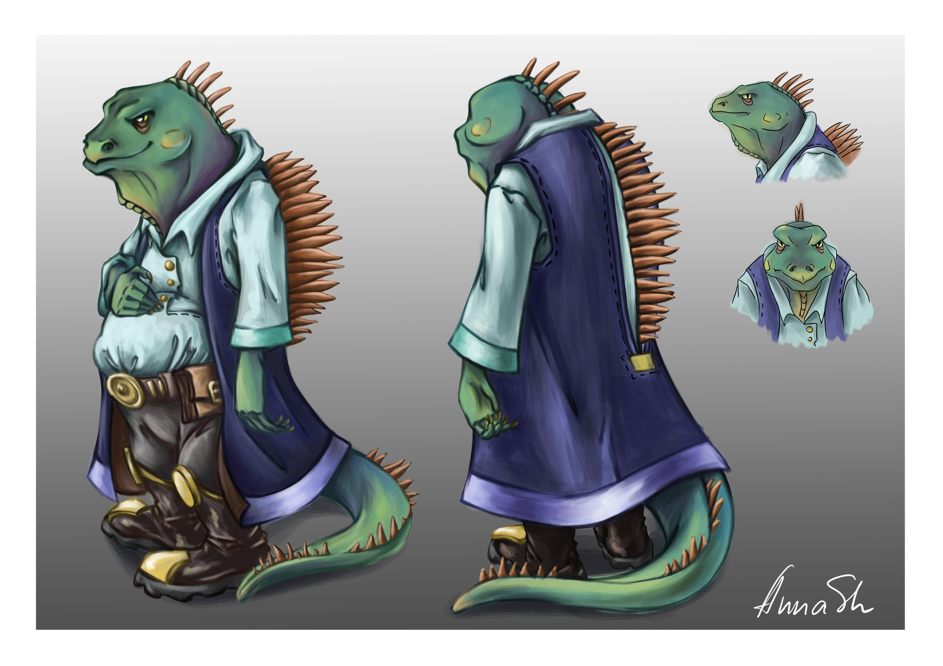 ArtStation - iguana man