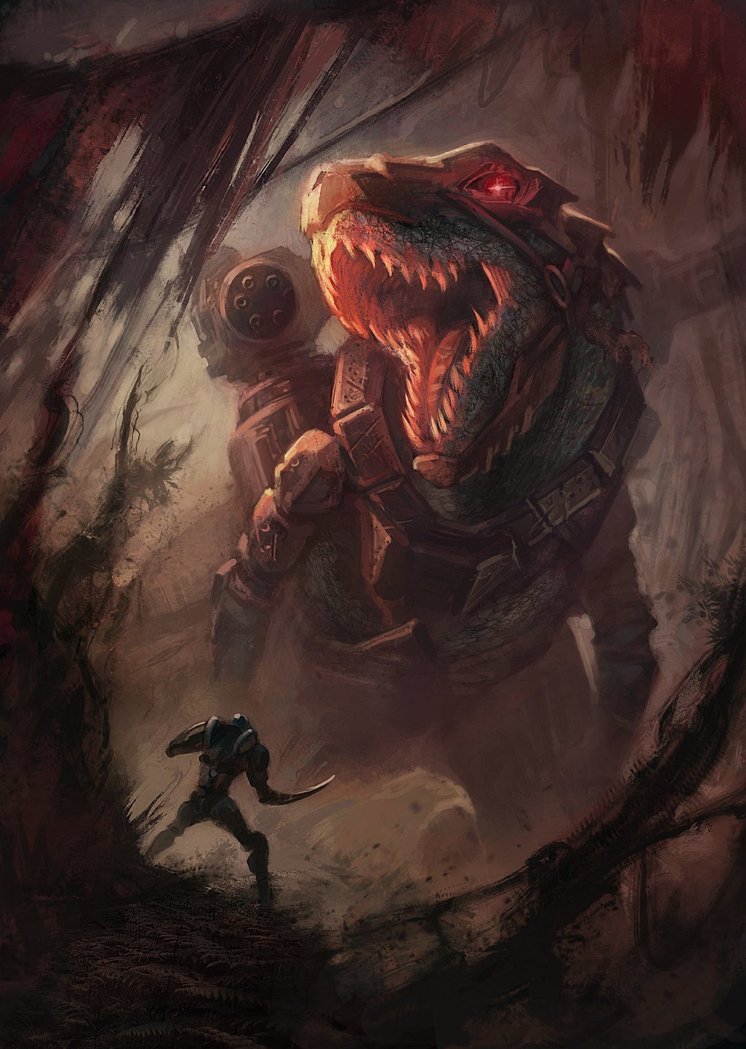 ArtStation - Dinosaurs with Guns