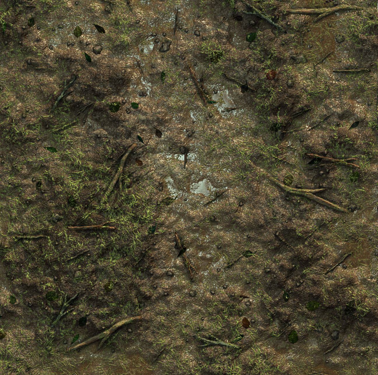 ArtStation - Mud Ground - Procedural Substance Texture