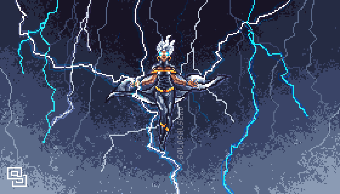ArtStation - Storm (X-men) Pixel Art